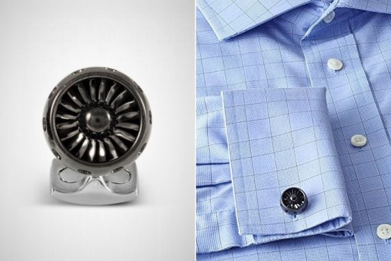 Jet Turbine Engine Cufflinks | Men's Gear