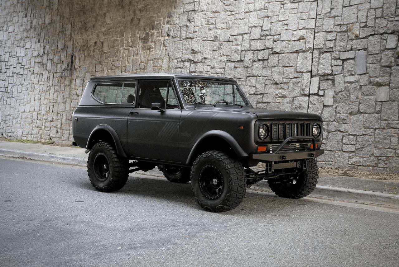 Matte Black International Harvester Scout II