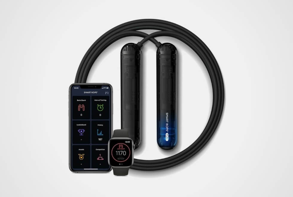 Track Jumps and Calories Burned With The Tangram SmartRope PURE
