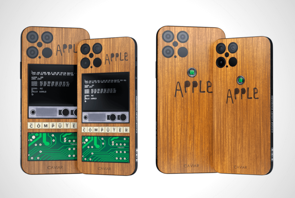 Caviar uses the iPhone 12 Pro/Pro Max to honor the Apple 1 computer