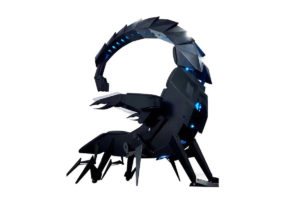 The Scorpion gaming cockpit from Cluvens comes with heating and massage ...