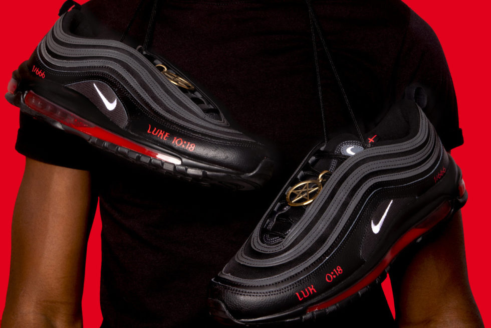 The MSCHF x Lil Nas X Satan Shoes are a devilish pair of Nike Air Max ...