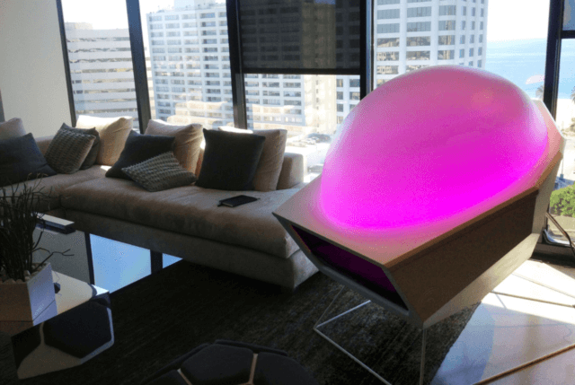 Take a physical and mental time out within the Somadome Meditation Pod ...