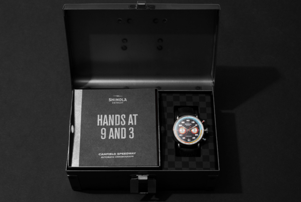 Shinola unveils the Canfield Speedway as its first-ever automatic ...