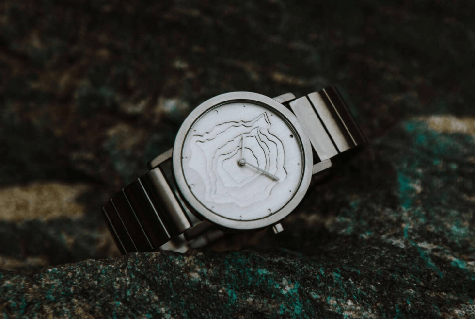 Check out this topography-inspired watch called the Terra Time