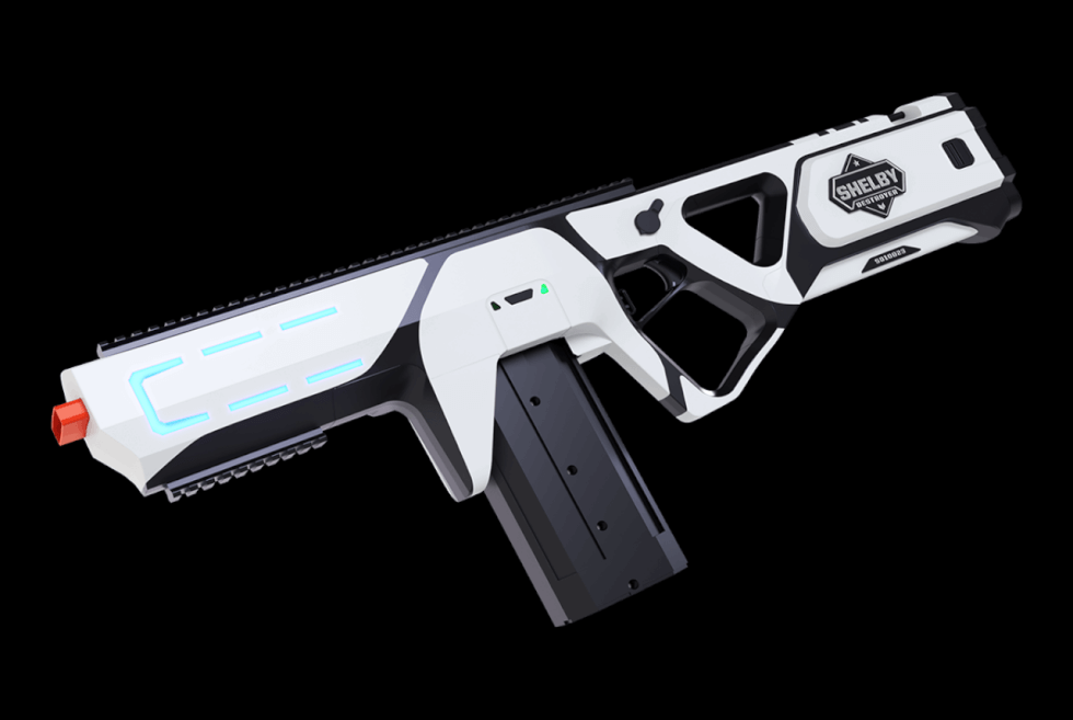Destroy your rivals in battle with the Shelby Destroyer foam disc blaster